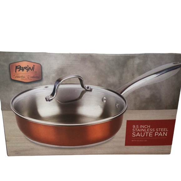 Parini Cookware | Kitchen | New Parini 95 Inch Stainless Steel Saut Pan ...